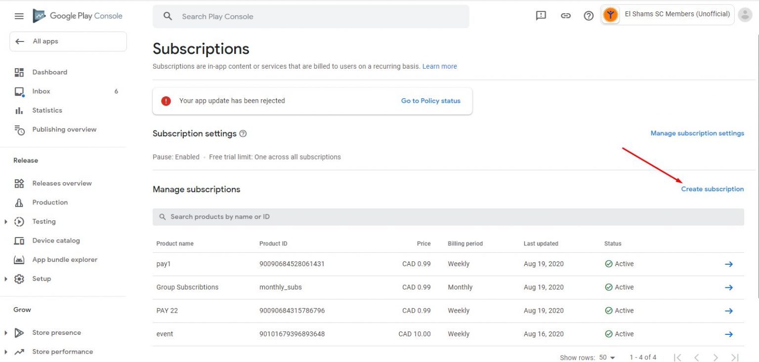How to Enable Google In-App Purchase in your App